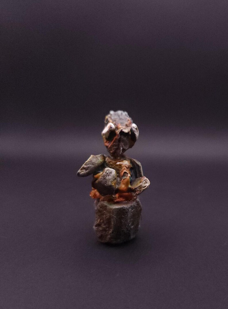 Rocklin, Handmade Rock Goblin Creature Whimsical Stone Art. - Etsy