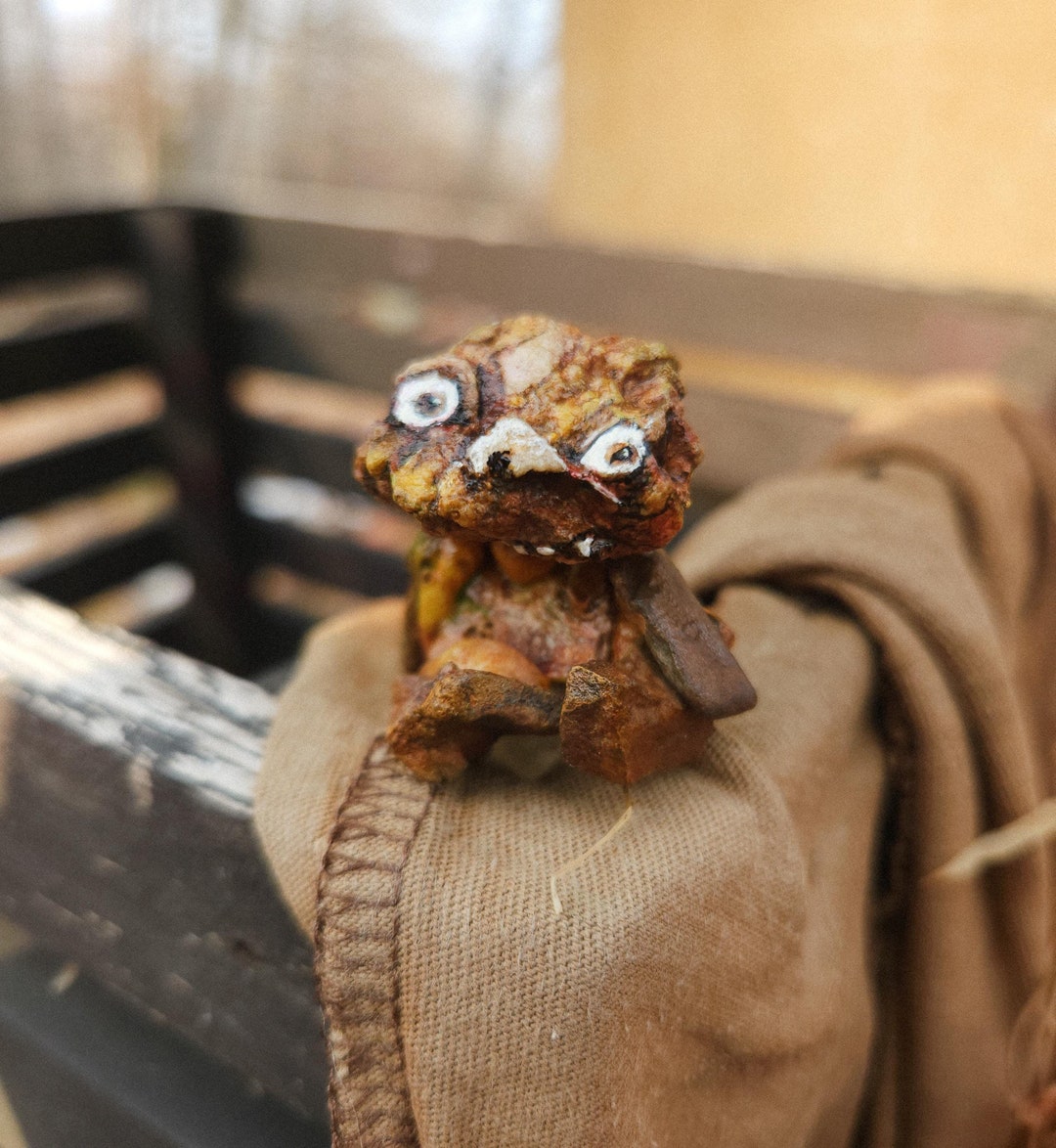 Rocklin, Handmade Rock Goblin Creature - Whimsical Stone Art. - Etsy