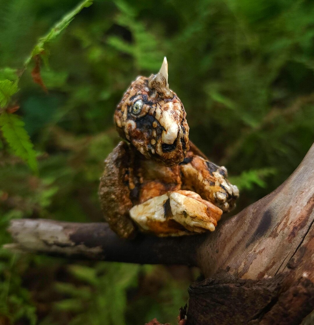 Handmade Rock Creature Sculpture: Whimsical Goblincore Woodland Decor ...