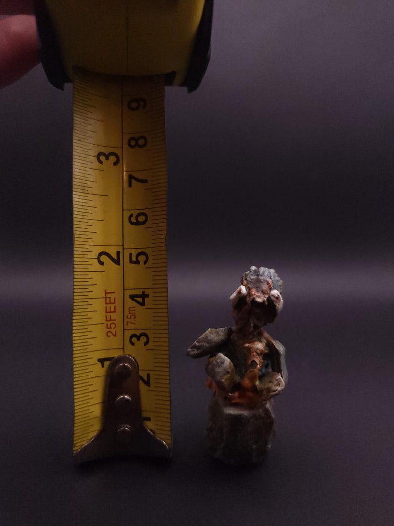 Rocklin, Handmade Rock Goblin Creature Whimsical Stone Art. - Etsy