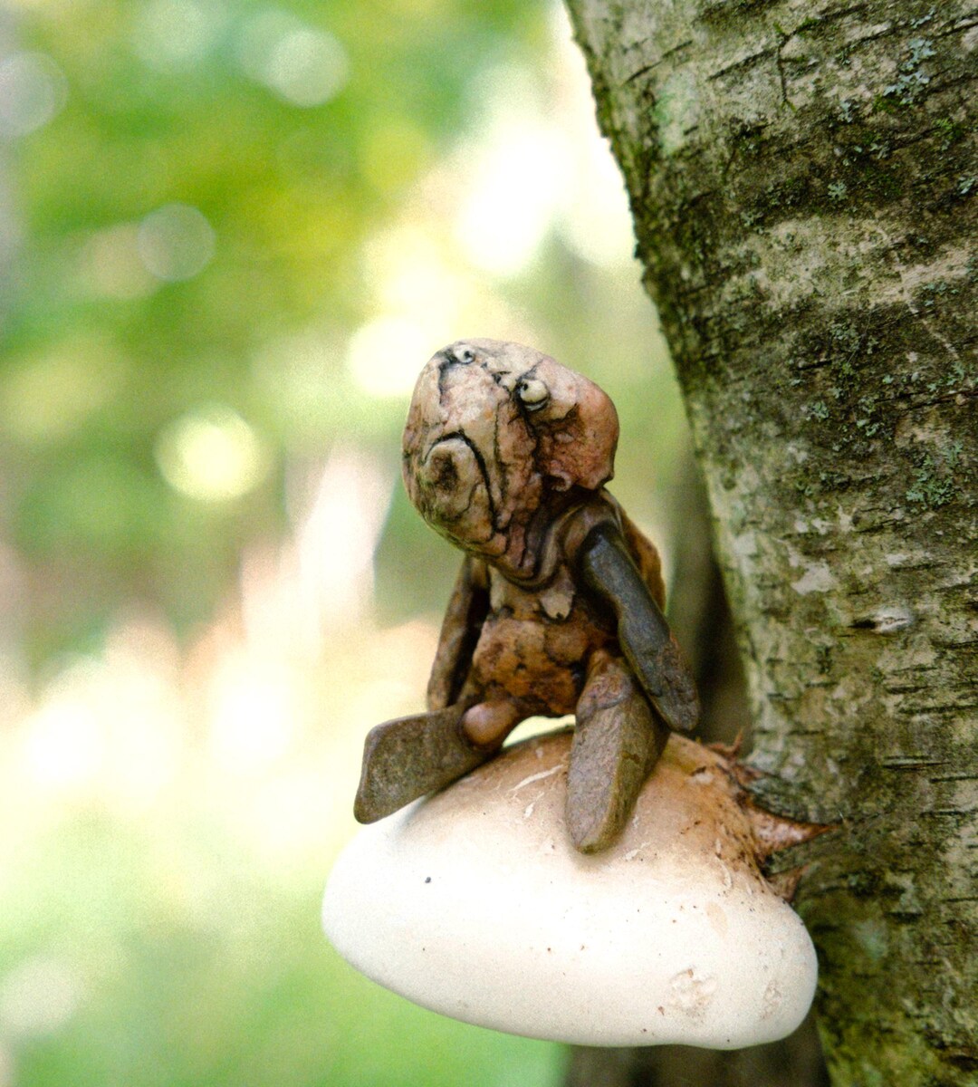 Whimsical Stone Creature Figurine – Handmade Long- Limbed Rocklin ...