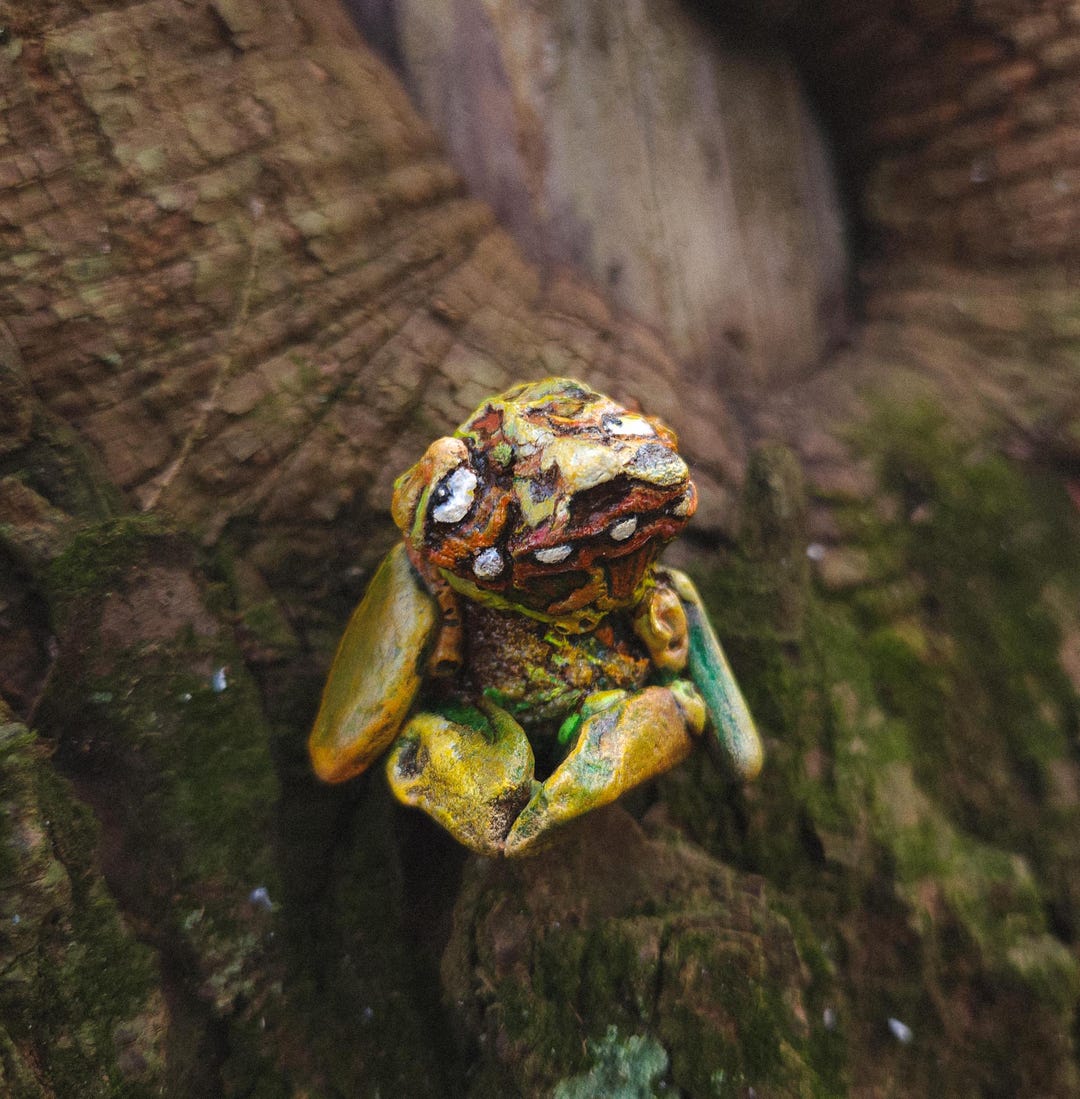 Rocklin, Handmade Rock Goblin Creature - Whimsical Stone Art. - Etsy