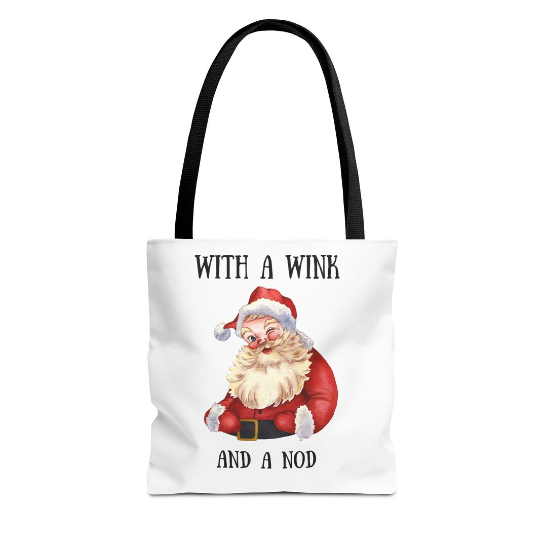 Santa Tote Bag Vintage Nostalgia - Etsy