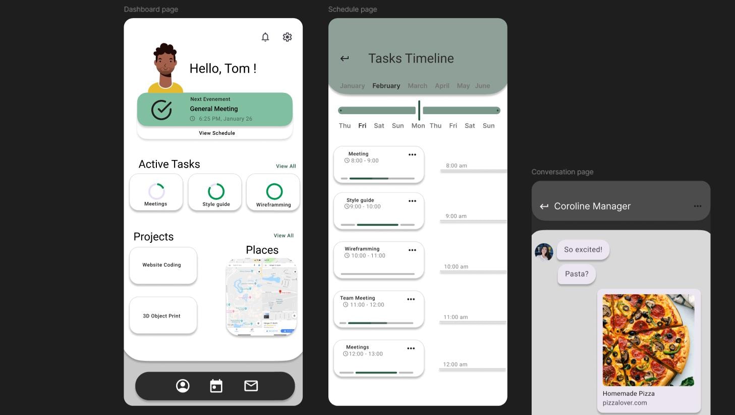 Minimalist Mobile App Template UI Figma Interface for Ios/android - Etsy