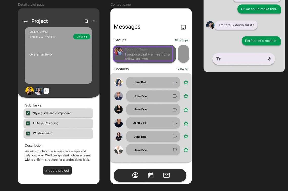 Minimalist Mobile App Template UI Figma Interface for Ios/android - Etsy