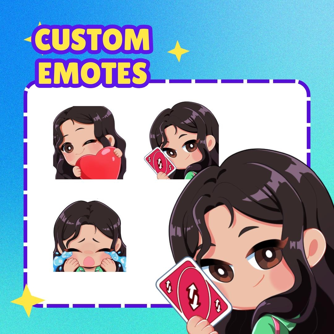 Custom Emotes/ Emotes Twitch/ Sticker Emotes/ Vtuber Emotes/ Twitch ...