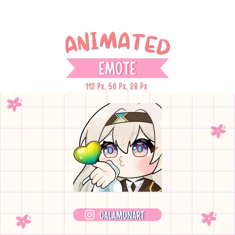 Firefly Honkai Star Rail Blowing Kiss Animated Emote/ Valentine, Love ...