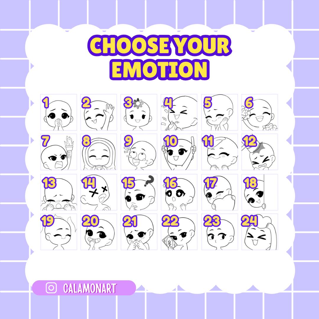 Custom Emotes/ Emotes Twitch/ Sticker Emotes/ Vtuber Emotes/ Twitch ...