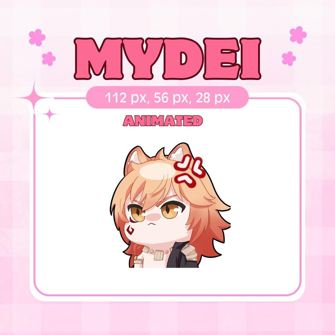 Animated Angry Mydei Cat Mode Honkai Star Rail Emotes / Chibi Emote ...