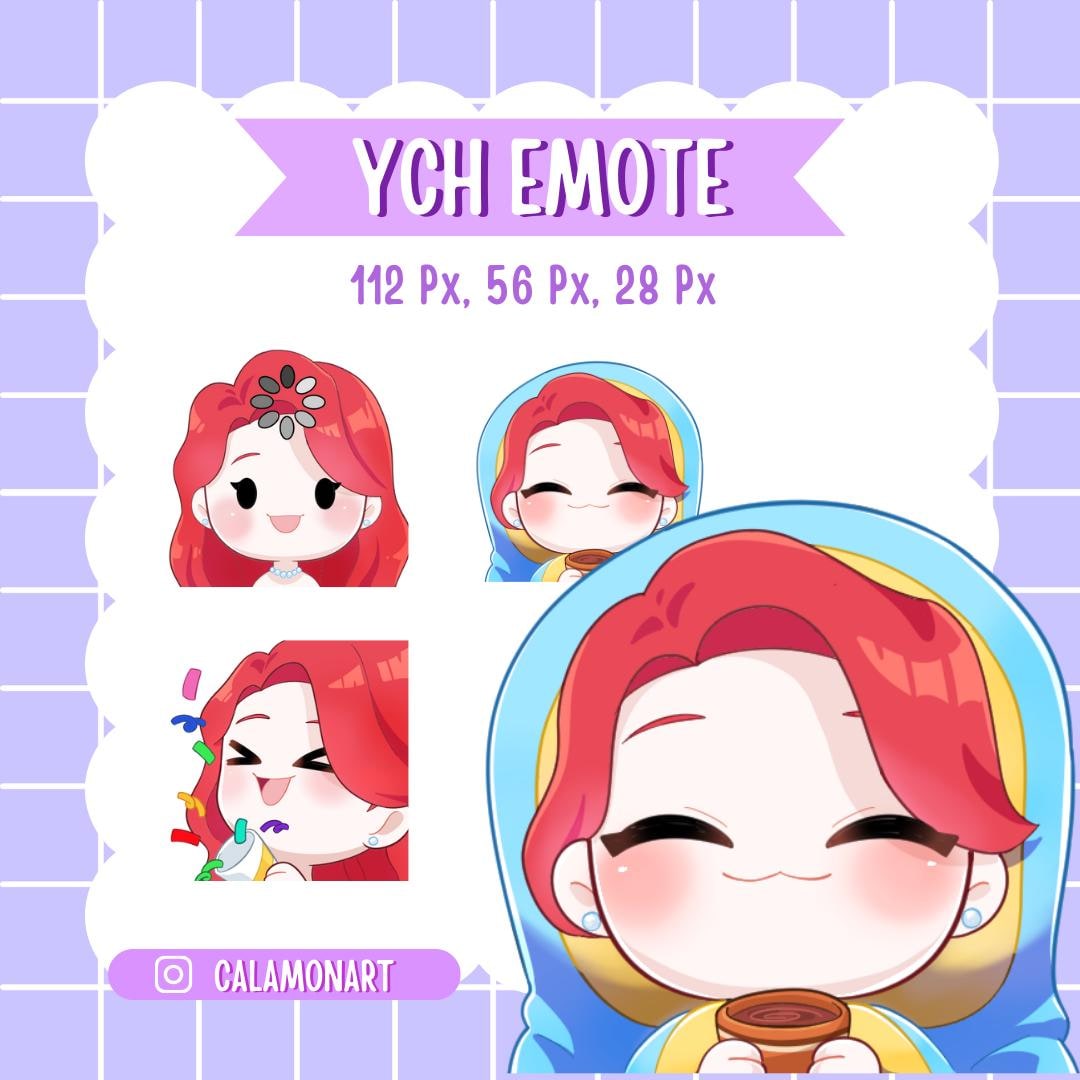 Custom Emotes/ Emotes Twitch/ Sticker Emotes/ Vtuber Emotes/ Twitch ...