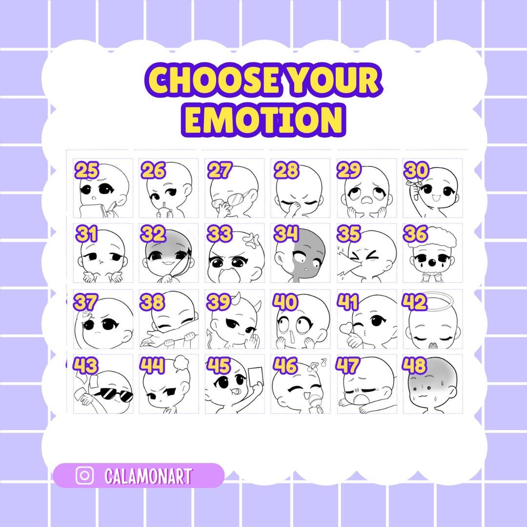 Custom Emotes/ Emotes Twitch/ Sticker Emotes/ Vtuber Emotes/ Twitch ...