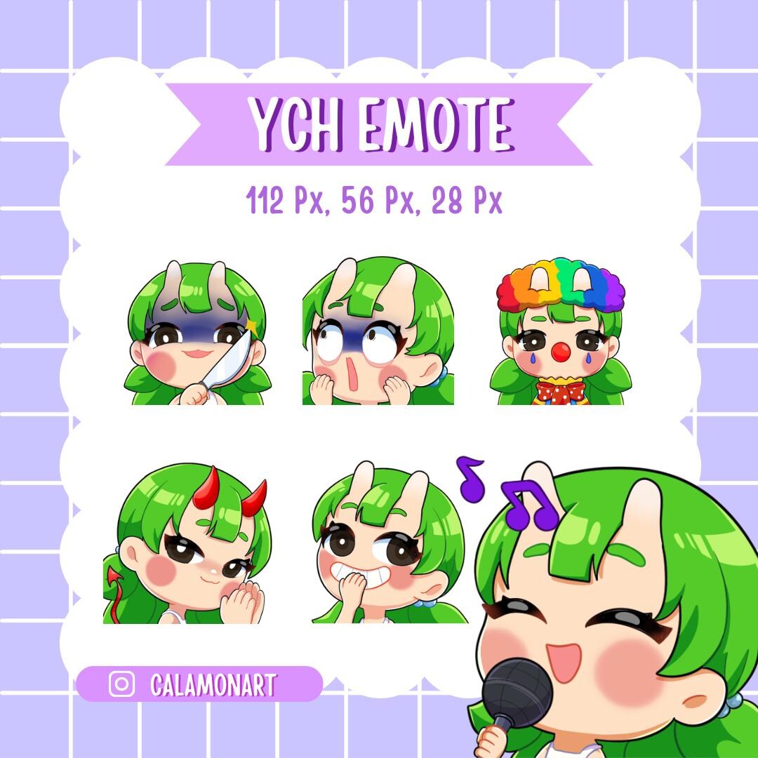 Custom Emotes/ Emotes Twitch/ Sticker Emotes/ Vtuber Emotes/ Twitch ...