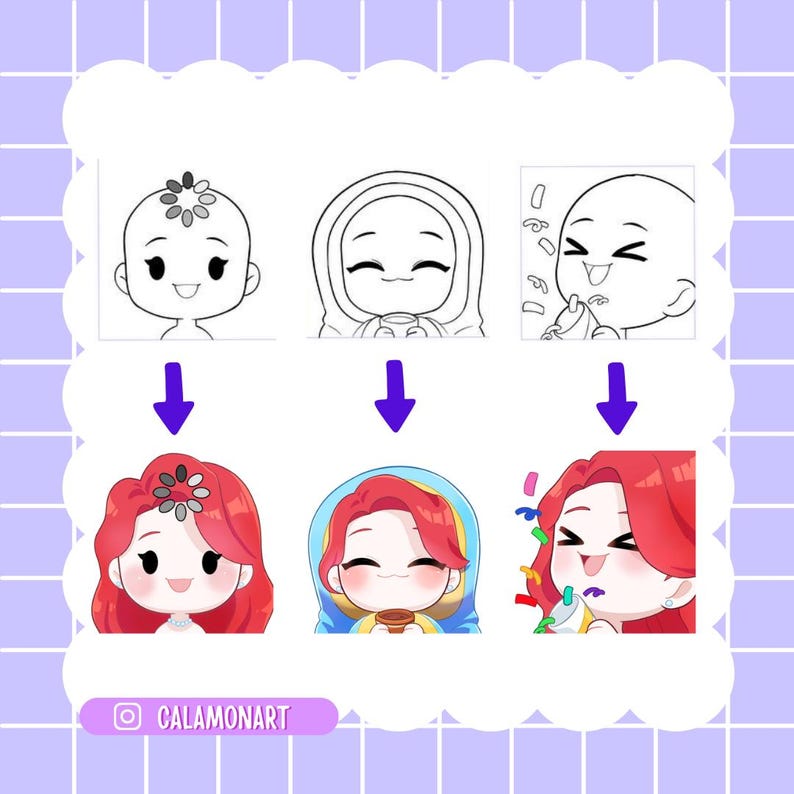 Custom Emotes/ Emotes Twitch/ Sticker Emotes/ Vtuber Emotes/ Twitch ...