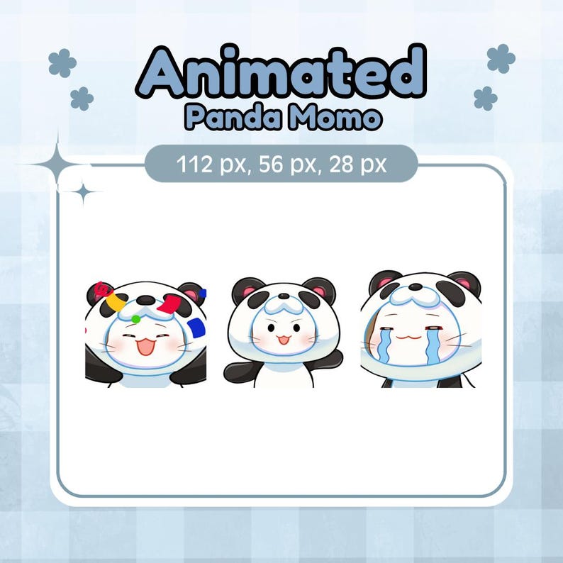 Animated Momo Cat Emotes: Panda Costume, Infinity Nikki (GIF Digital ...