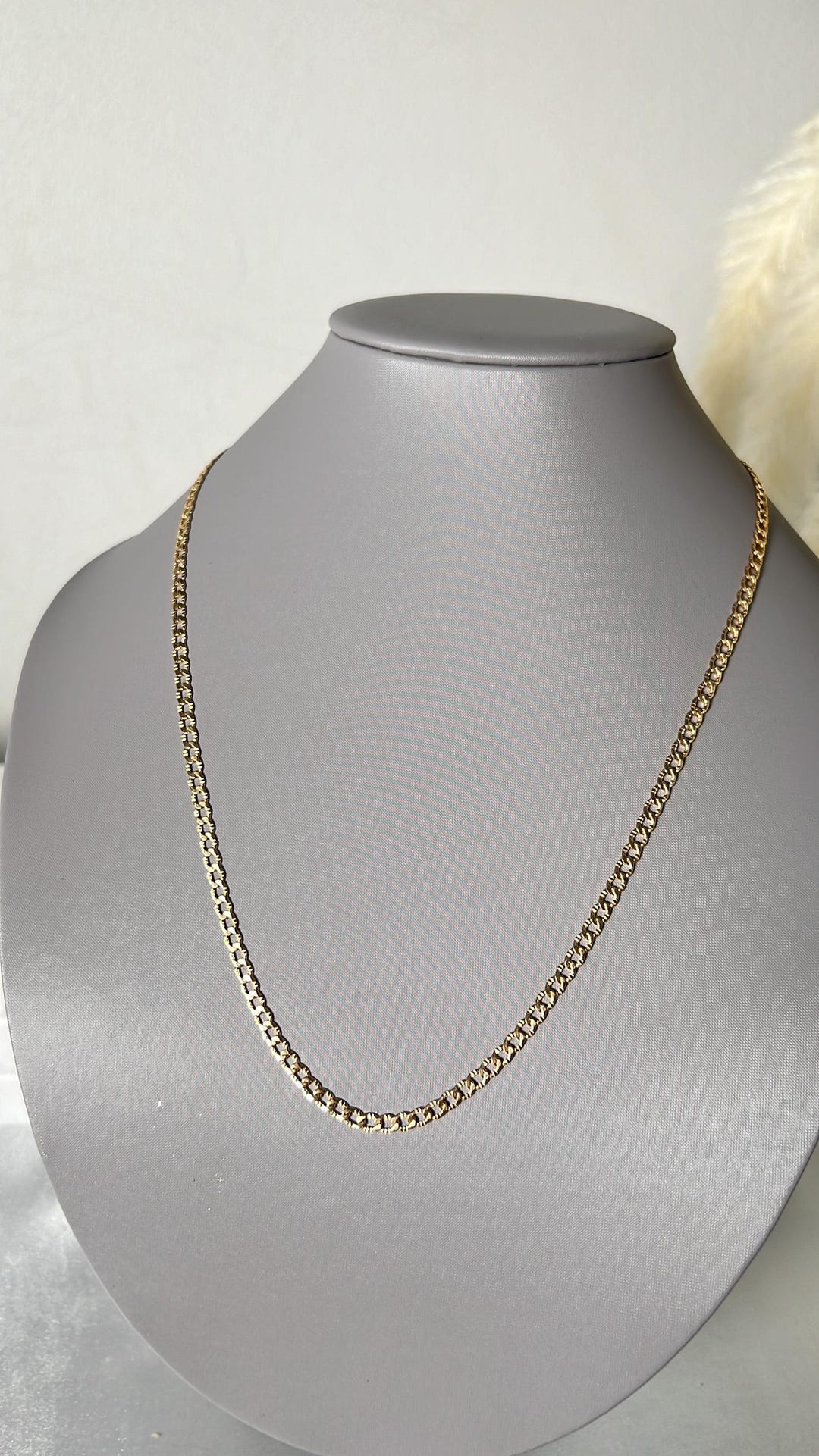 18k Solid Gold Chain, Gold Cuban Chain, Real Gold Chain, Pure Gold, 18k ...