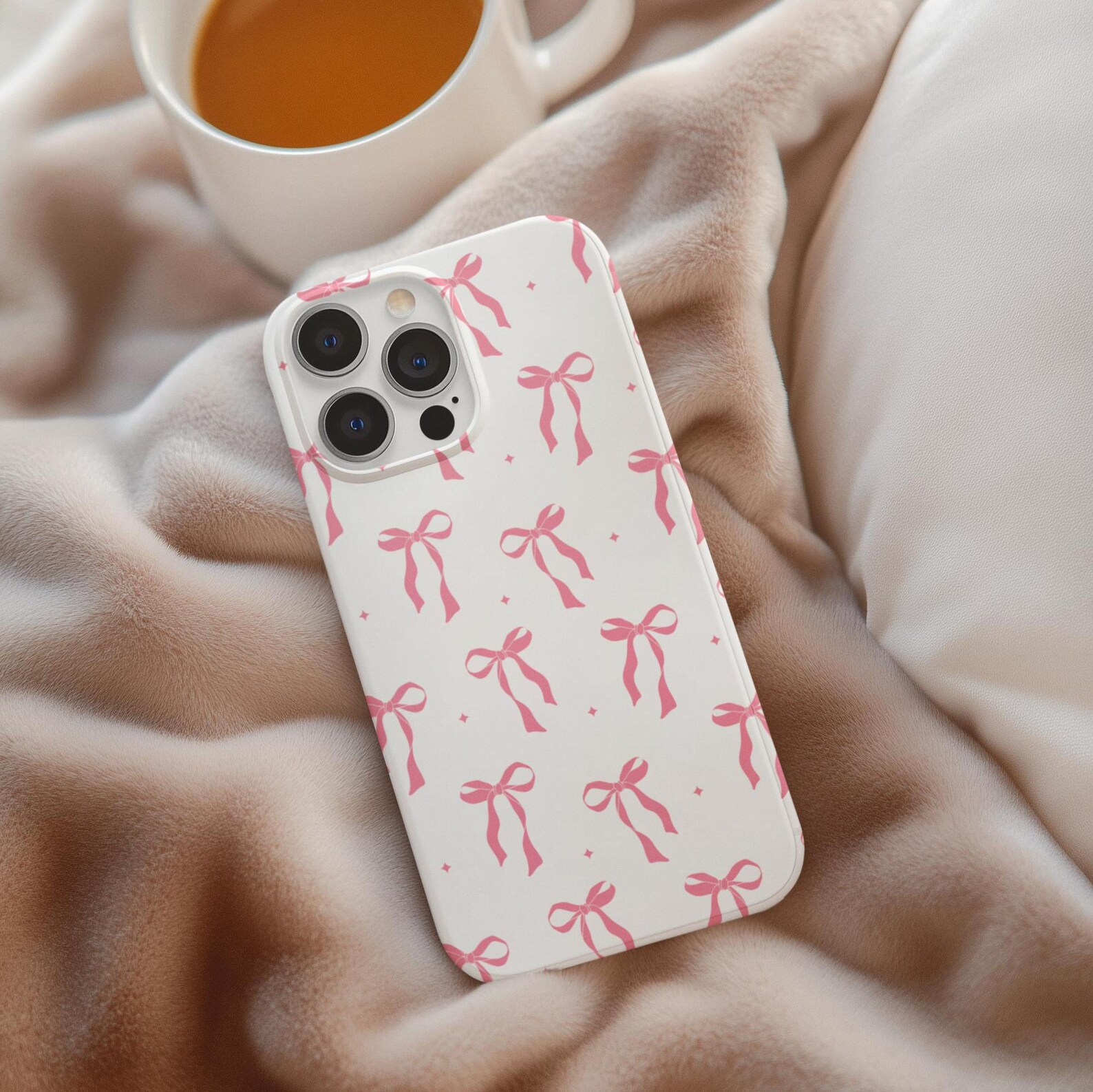 Pink Coquette Phone Casing/coquette Phone Casing/coquette Preppy Phone ...