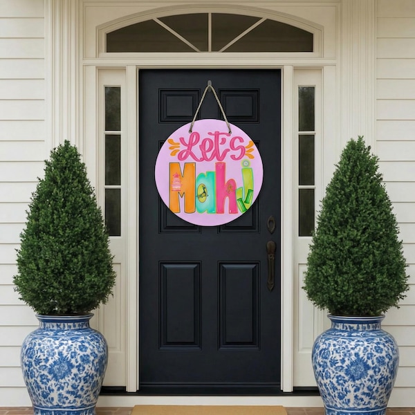 Mahjong Door Hanger - Etsy
