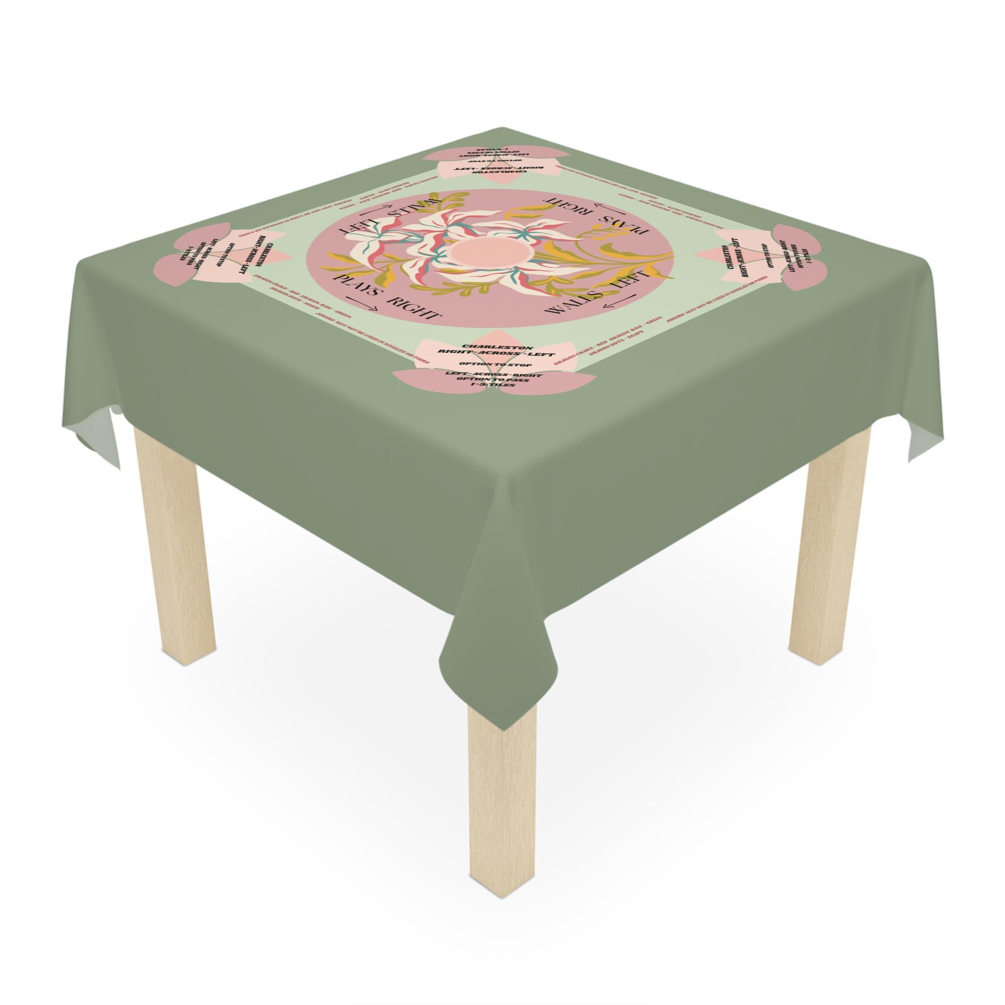 55x55 Table Cloth With 30x30 Mahjong Board Large Square Table Cloth ...