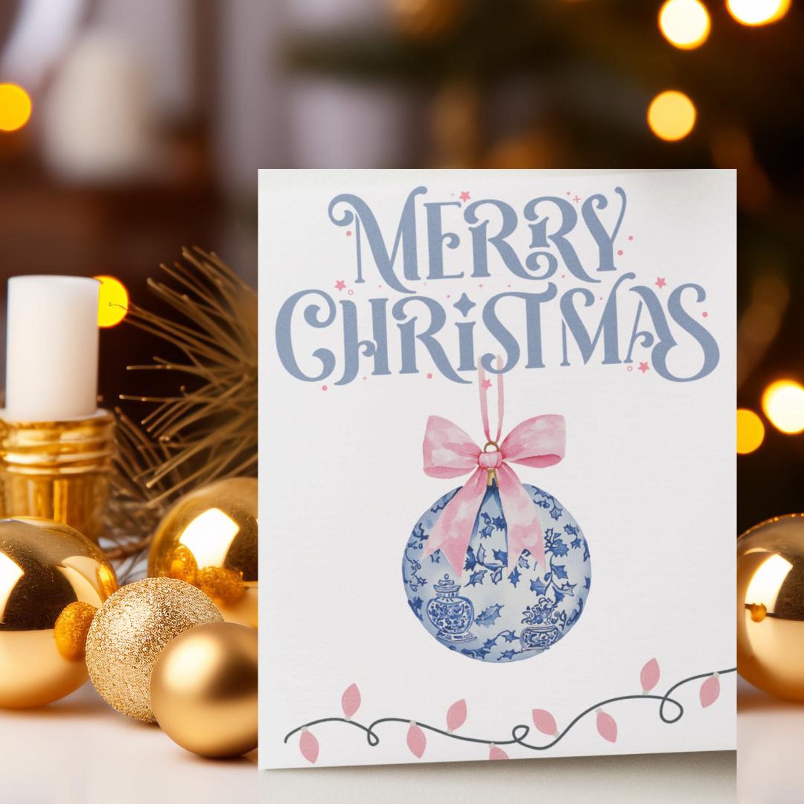 Set of 5 Printable Christmas Cards PNG, 5x7 Christmas Greeting Cards ...