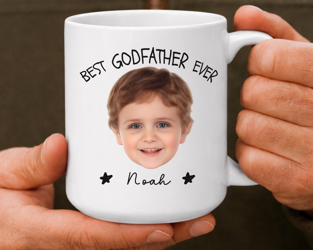 Personalized Godfather Mug With Photo, Best Godfather Ever Gift, Custom ...