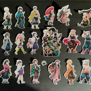 Demon Slayer Stickers | Waterproof Kimetsu No Yaiba Anime Decals - Etsy