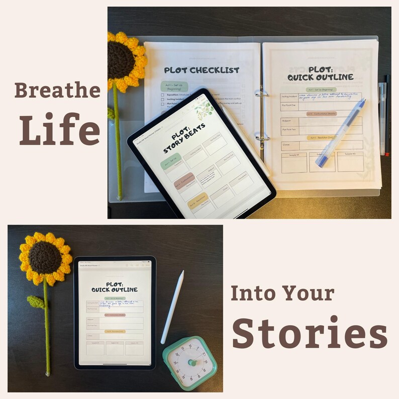 Plot Development Worksheets for Writers, Fillable & Printable PDF ...