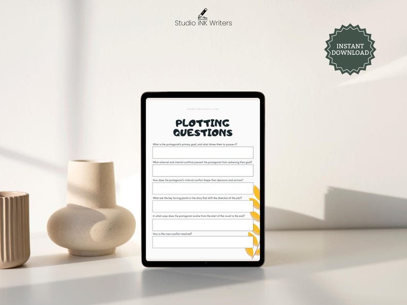 Interactive & Printable Plot Development Worksheets for Writers ...