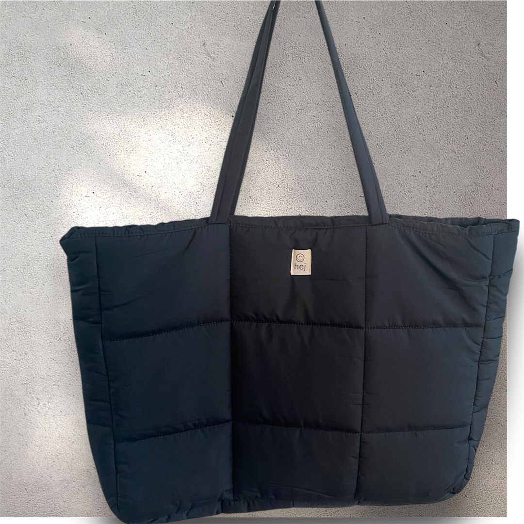 Large Quilted Bag Black - Etsy