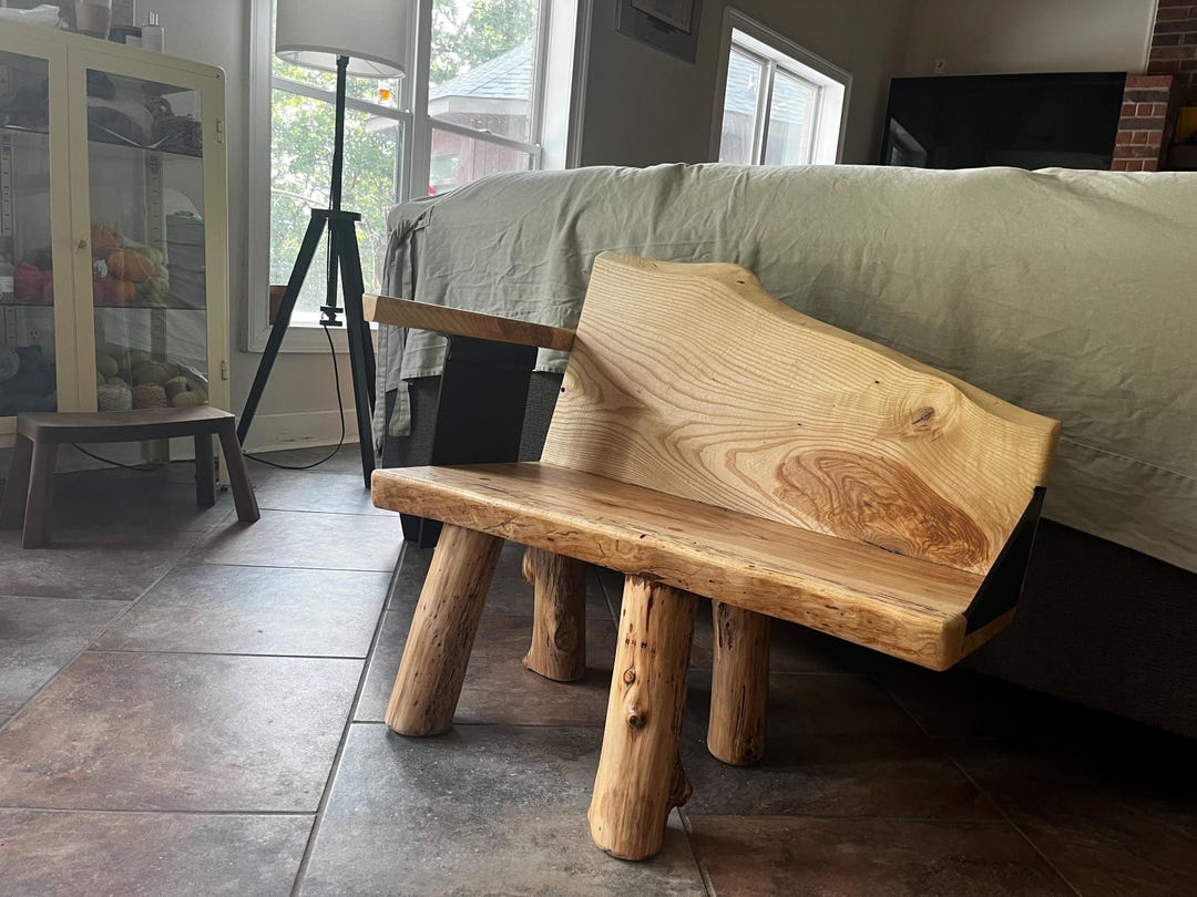 Handmade Live-edge Ash Chair - Etsy