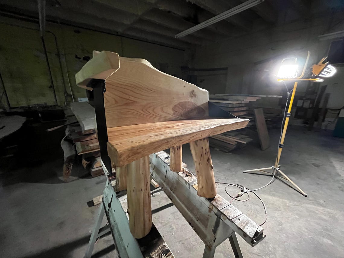 Handmade Live-edge Ash Chair - Etsy