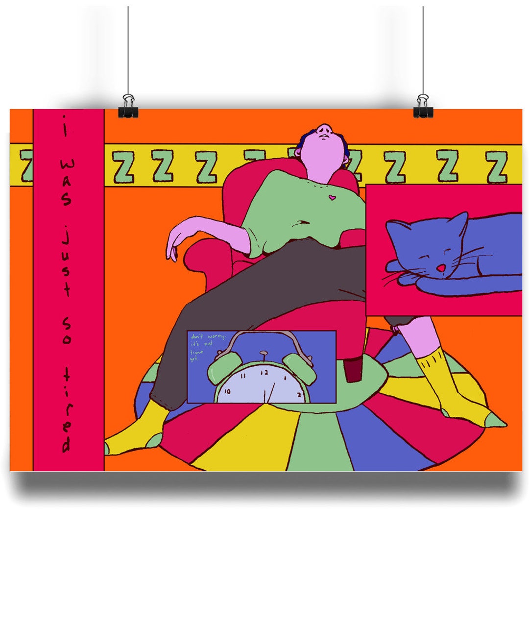 So Tired Poster Luster - Etsy