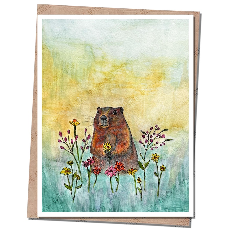 Groundhog Birthday Card - Etsy