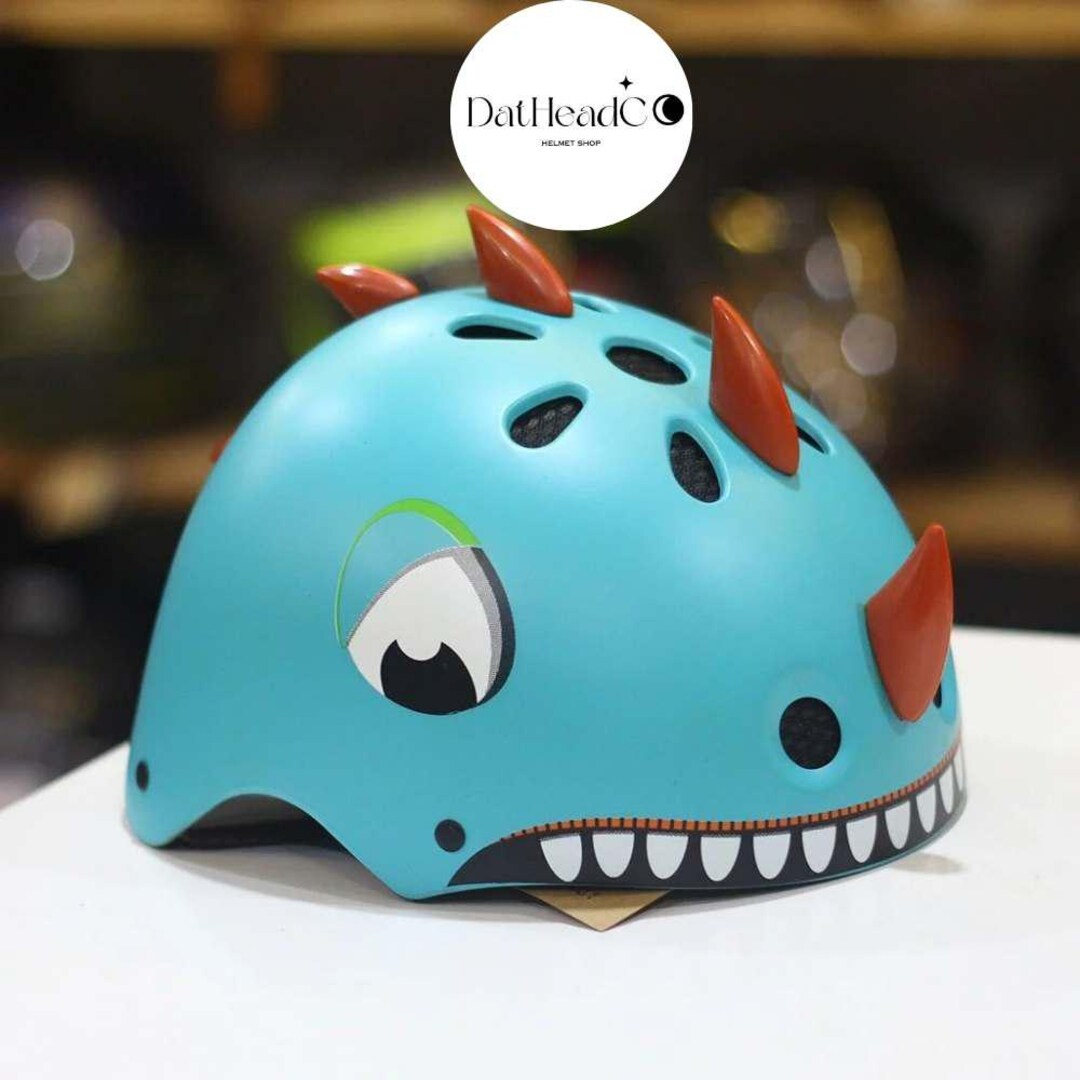 Dinosaur-themed Kids Helmet Fun and Safe Bike Helmet With 3D Spikes - Etsy