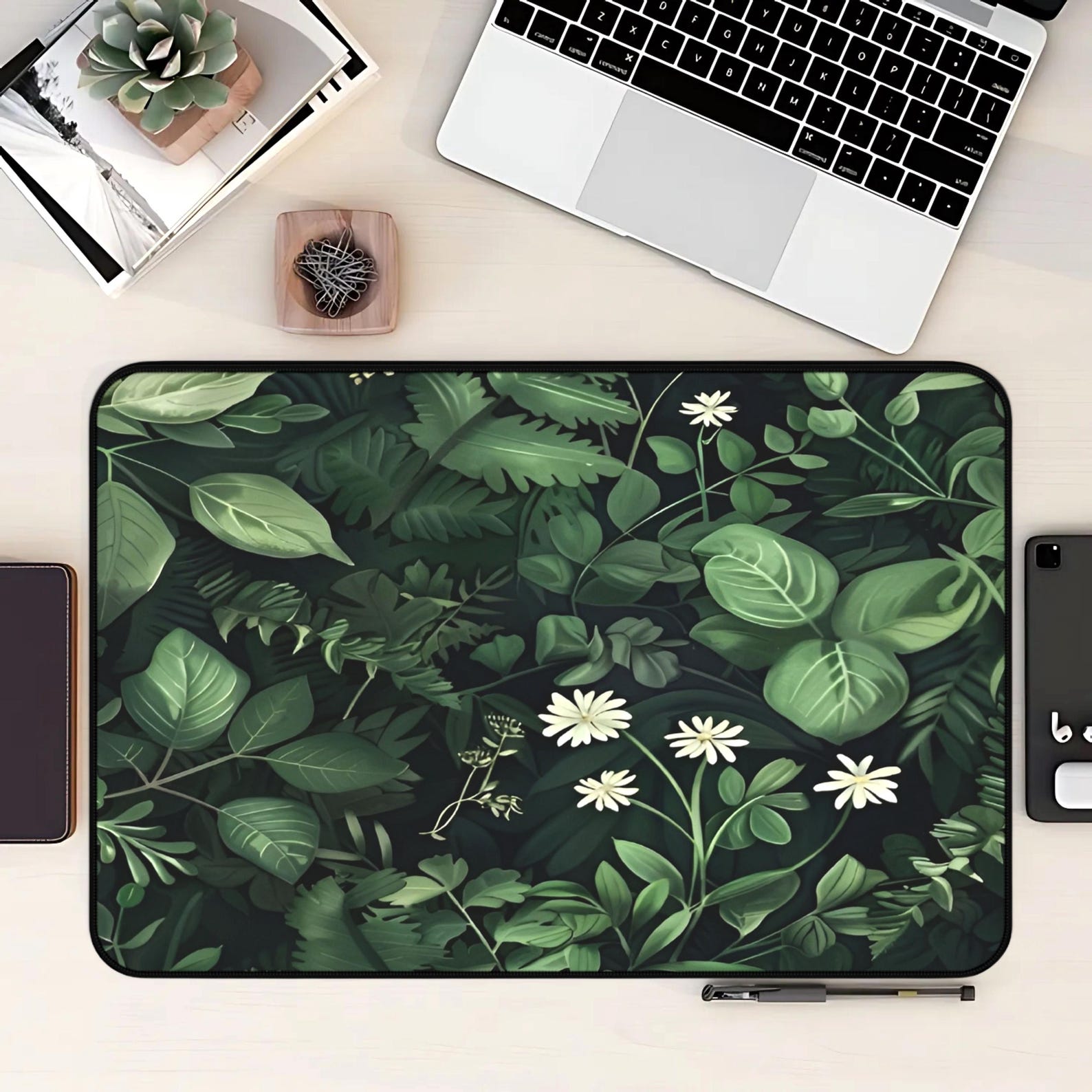 Botanical Mouse Pad, Wildflower Mousepad, Keyboard Mouse, Floral Desk ...