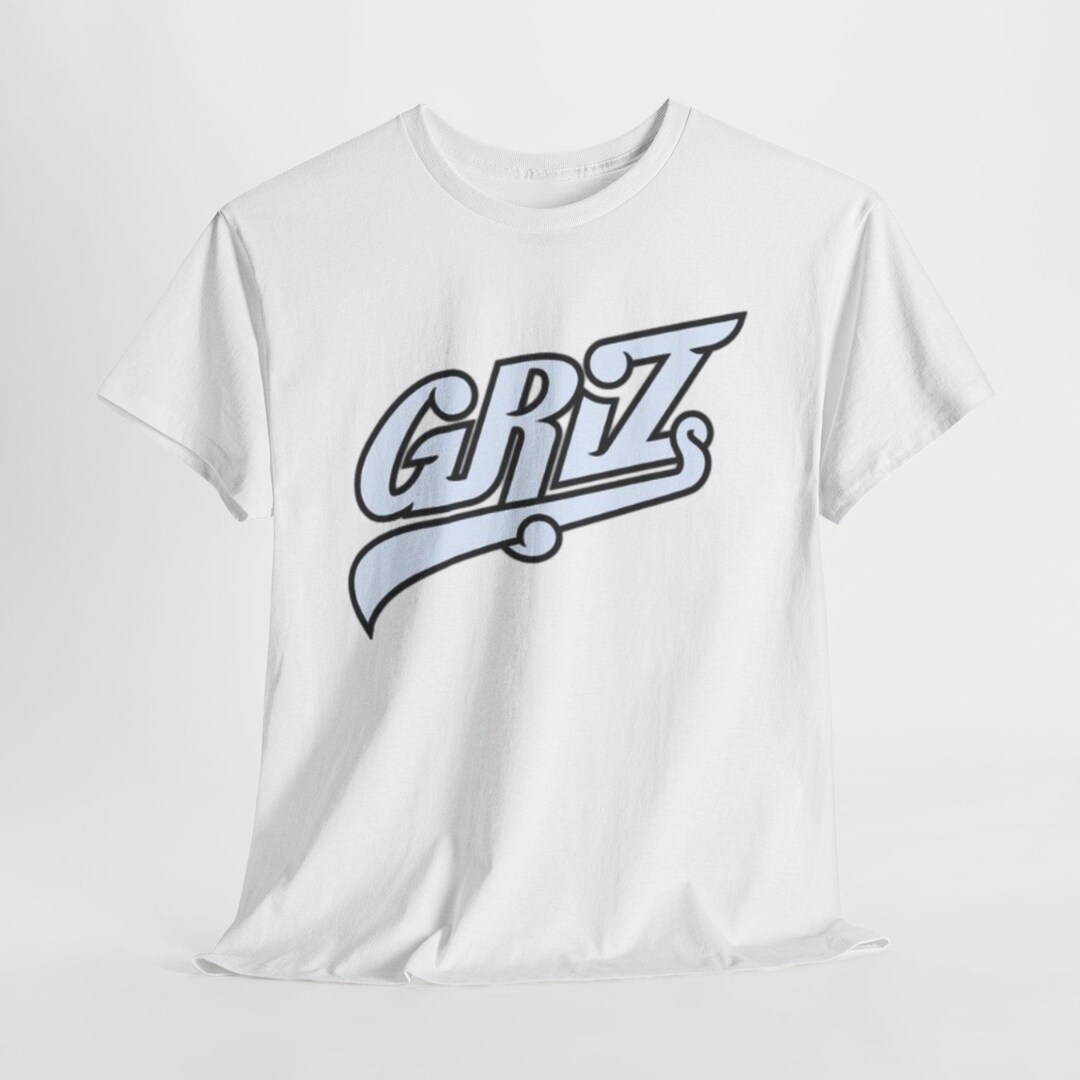 Vintage GRIZ Light Blue Logo Unisex Heavy Cotton Tee - Retro Graphic T ...