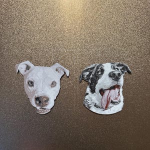 Customized 3D Printed Pet Magnet With Your Pet's Face, Pet Portrait ...