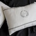 Embroidered Monogram Linen Pillowcase, Personalized Pillow Sham - Etsy