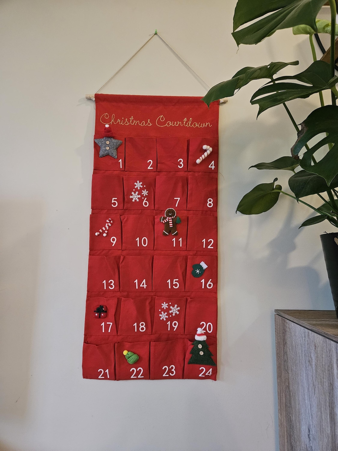 Reusable Fabric Advent Calendar: Felt Woodland Animals, Personalized ...