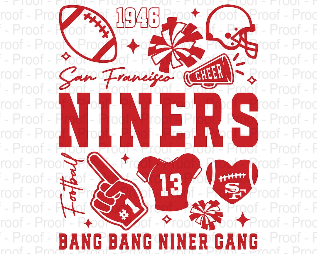 Bang Bang Niner Gang SVG, PNG Digital Download 49 Ers Svg football 49 ...