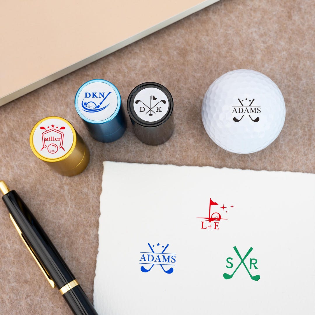 Custom Golf Ball Stamp, Golf Ball Stamper, Personalized Name Golf Ball ...
