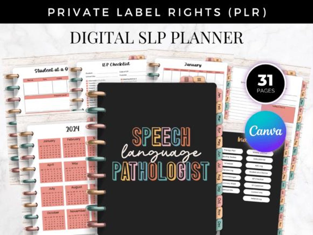 2024-2025 Speech Language Pathologist Planner, Printable SLP Planner ...