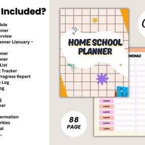 Homeschool Planner Printable, Homeschool Planner, 2024 2025, Homeschool ...