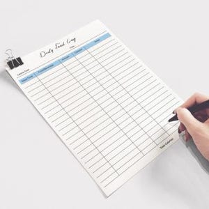 Editable Daily Food Journal|printable Daily Food Journal|daily Food ...