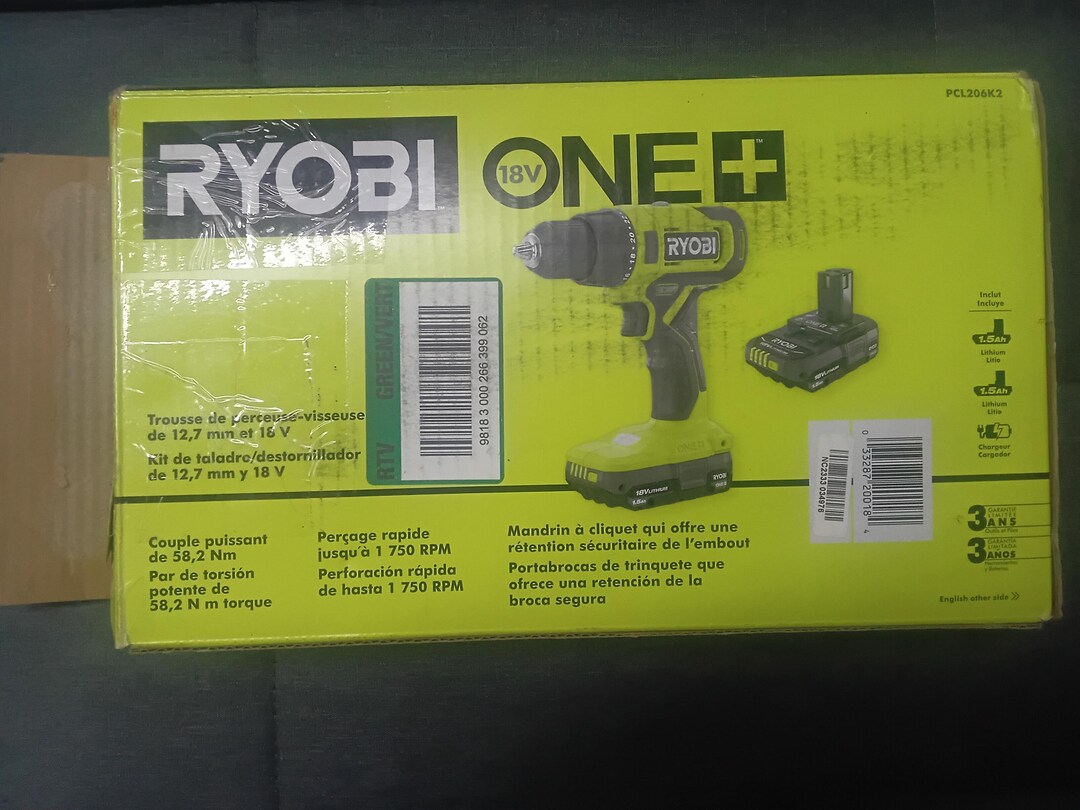 Ryobi Drill Driver 18v Tool Only - Etsy