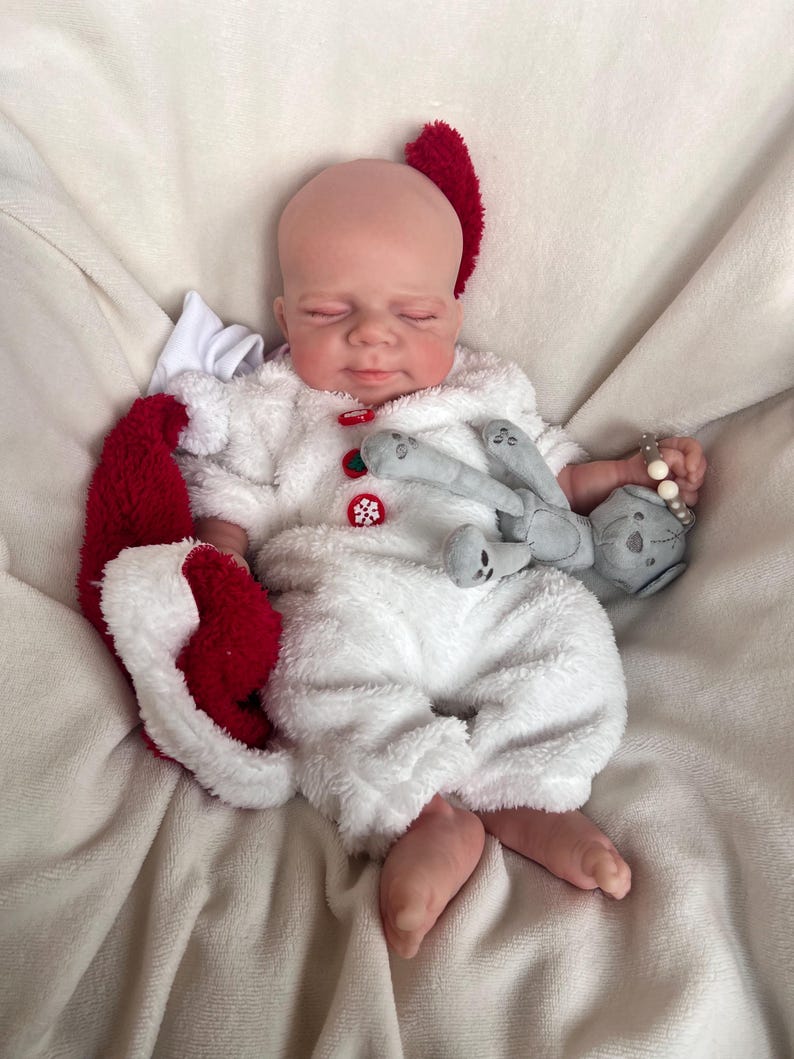 18” Realistic Full Silicone Reborn Baby • 7lb Soft Newborn Doll • Bath ...