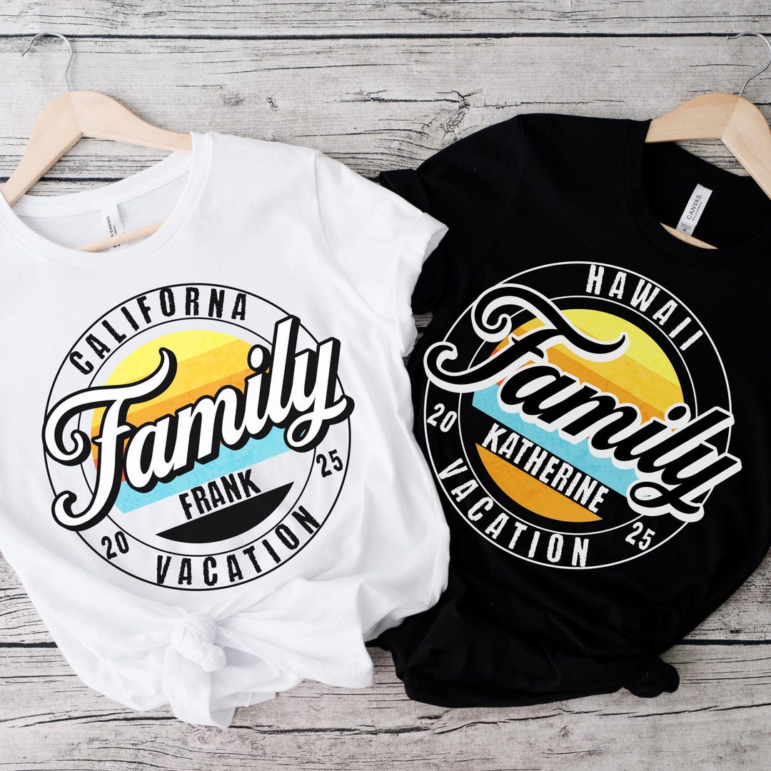 Custom Family Vacation 2025 Shirt, Custom Vacation Shirts,2025 Family ...