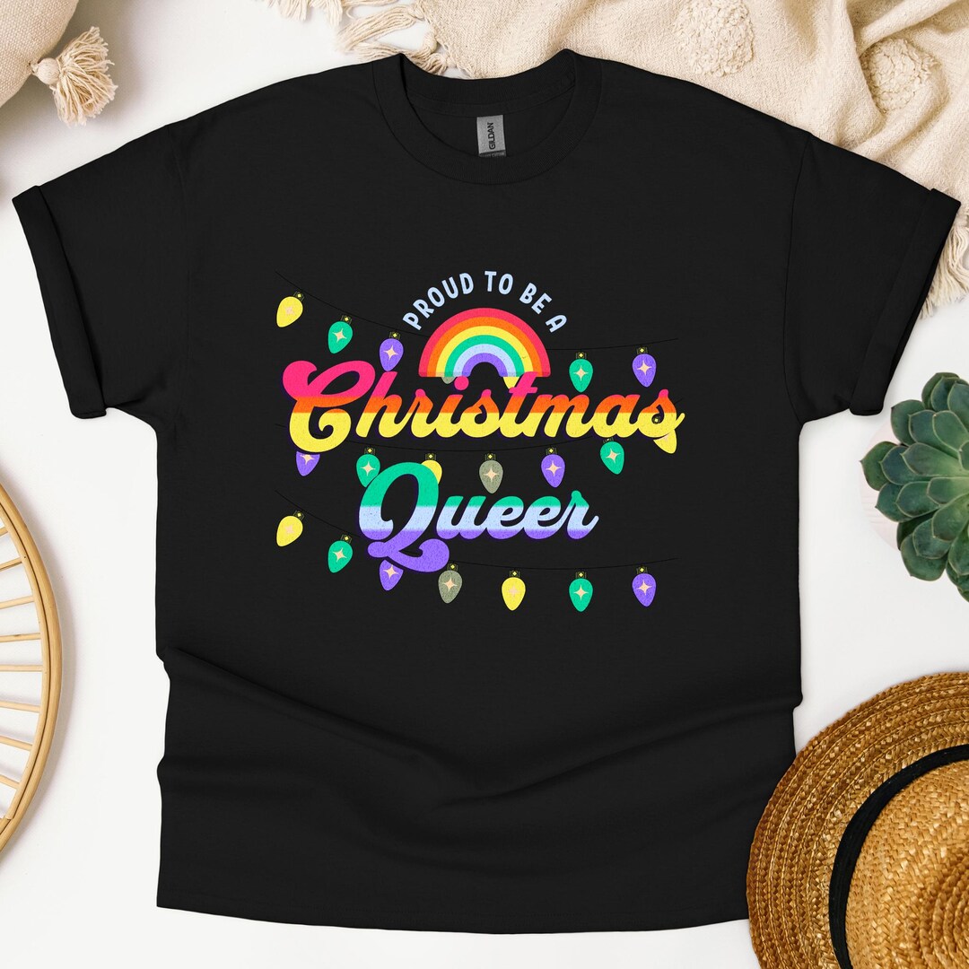 Christmas Queer Pride Shirt, LGBT Xmas Gift - Etsy