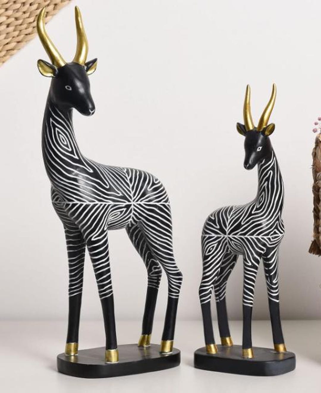 Antelope Statues African Animal Home Decor for Animal Lovers - Etsy