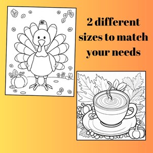 16 Thanksgiving Coloring Pages for Kids Printable - Etsy