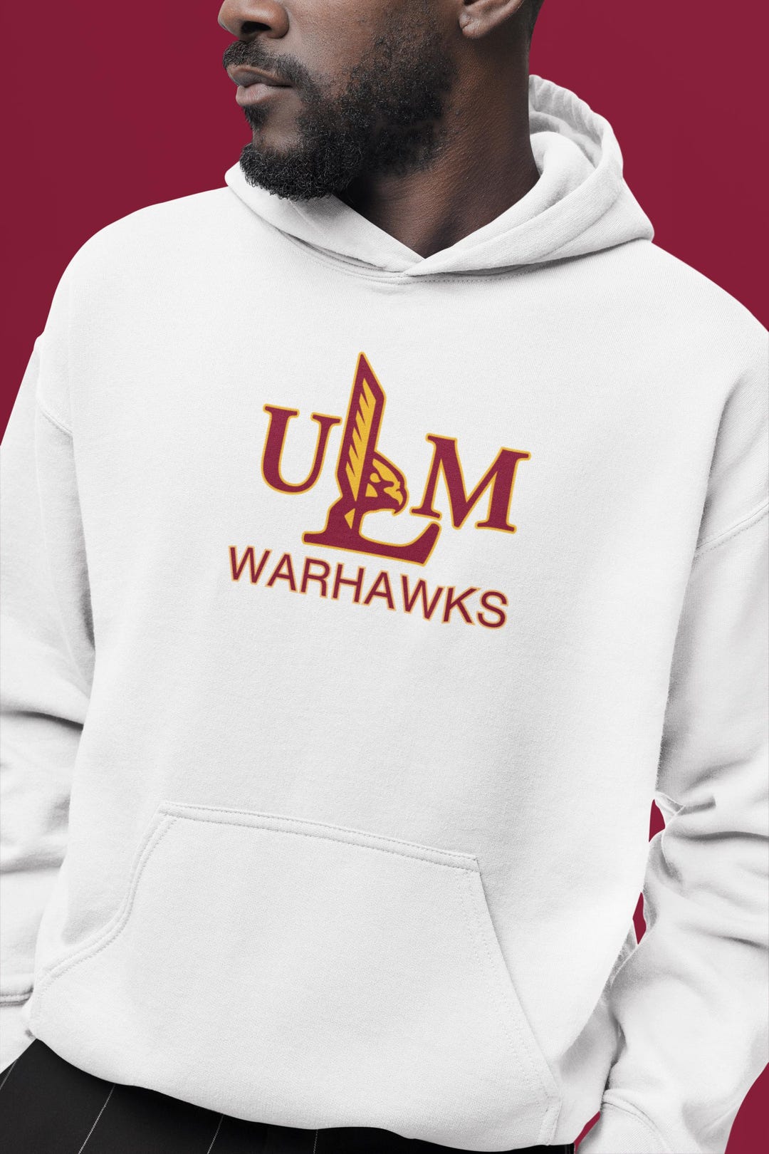 ULM Warhawks Three-panel Fleece Hoodie, University of Louisiana Monroe ...